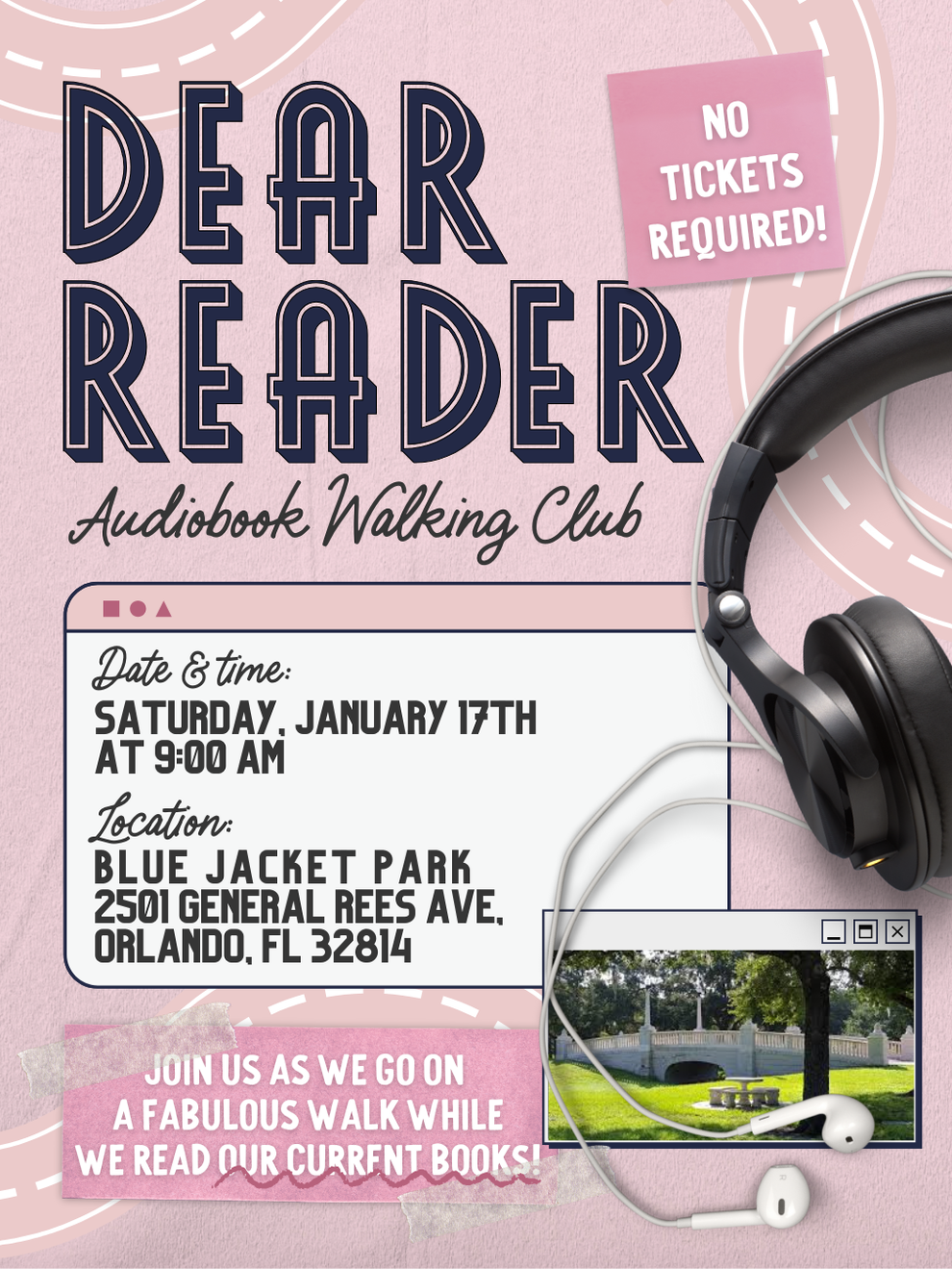 [January] Dear Reader Audiobook Walking Club – The New Romantics