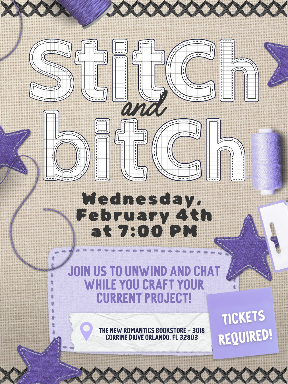 Stitch & Bitch [February 2026] – The New Romantics