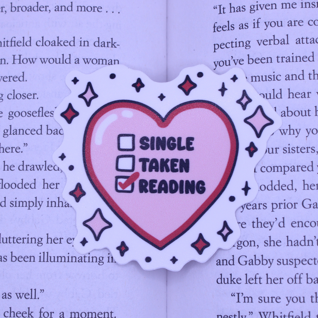 Single Taken Reading Sticker – The New Romantics