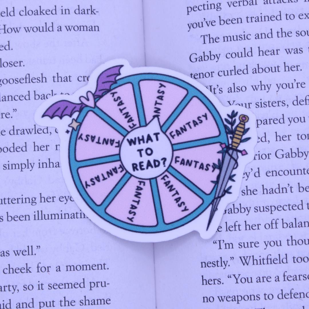 What to Read Fantasy Wheel Sticker – The New Romantics